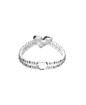 UNODE50 Sterling Plated Bracelet With Heart Detail