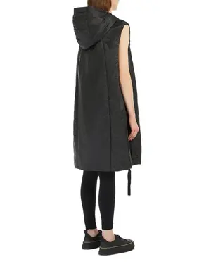 Max Mara Greengi Water Repellent Long Puffer Vest - Black
