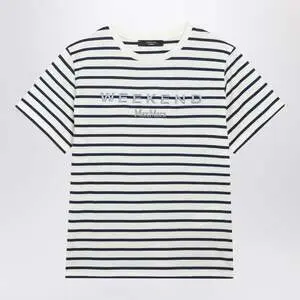 Max Mara Striped Cotton Jersey T-shirt - Blue