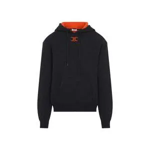 Celine Cashmere Knit Hoodie - Grey