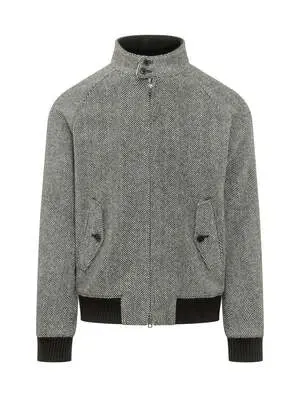BARACUTA Herringbone Pattern Jacket