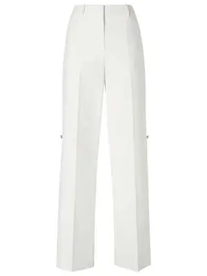 Fendi Cotton Ski Trousers With Waist Belt Loops And Concealed Zip