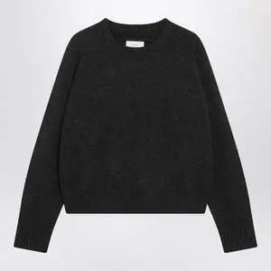 Loulou De Saison Briha Mini Sweater In Wool & Cashmere Mélange - Black