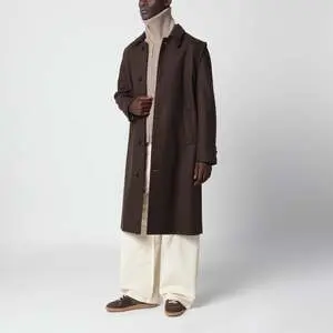 SCHNEIDERS Alexander Wool Long Coat - Brown