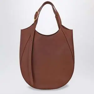 Longchamp Textured Leather Shopping Bag - Brown