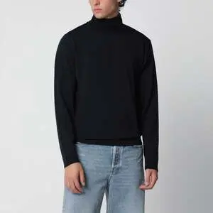 ROBERTO COLLINA Wool Turtleneck Sweater - Blue