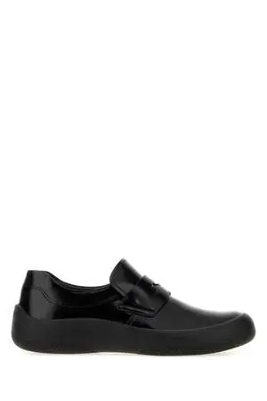 Prada Leather Lace-up Loafers