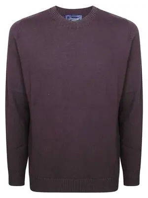 DRUMOHR 7-gauge Fine Merino Tubular Knit Sweater - Nero