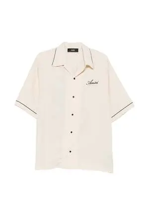 Amiri Wolf Embroidered Camp Shirt