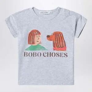 BOBO CHOSES Friends In A Pickle T-shirt - Grey