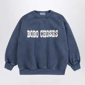 BOBO CHOSES Midnight Pop Cotton Sweatshirt - Blue