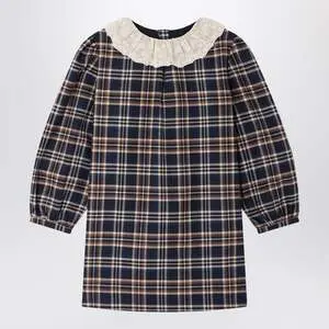 Bonpoint Baptistine Checked Organic Cotton Dress - Multicolor