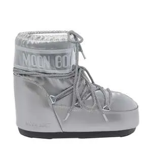 Moon Boot Icon Low Glance Booties - Silver