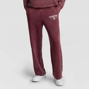 Champion Mineral Wash Open Hem Pant - Cabernet