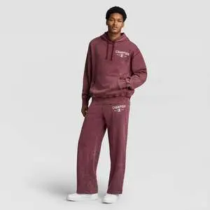 Champion Mineral Wash Open Hem Pant - Cabernet