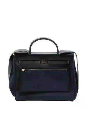 Hermès 2021 Toile Herbag Zip 31 Satchel - Blue