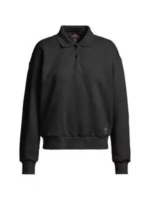 PARAJUMPERS Saranda Long-sleeve Polo-collar Sweater - Black