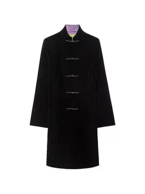 Shanghai Tang Tang Frog-fastening Coat - Black