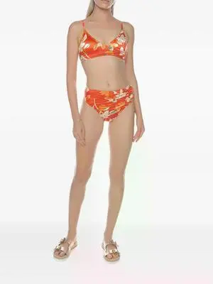GOTTEX Floral-print Triangle Bikini Top