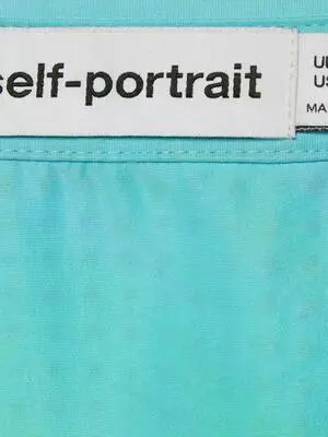 SELF-PORTRAIT Hotfix Oversized Shirt And Shorts Set