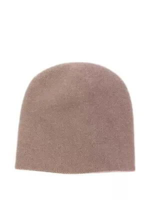 LISKA Fine-knit Beanie Hat - Neutrals