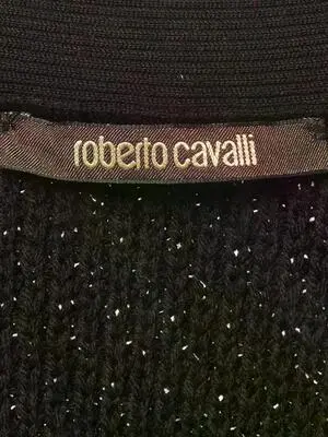 Roberto Cavalli Fringed Knitted Jacket