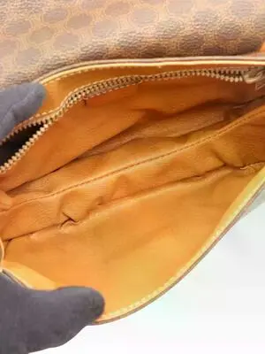 Celine 2000-2026 Macadam Coated Canvas Crossbody Bag