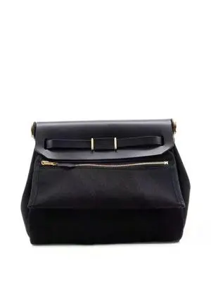 Hermès Herbag Zip Toile And Leather 20 Shoulder Bag