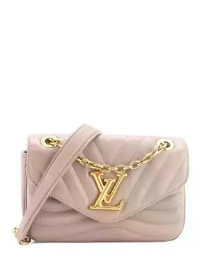 LOUIS VUITTON New Wave Chain Bag Nm Quilted Leather Pm Crossbody Bag - Grey