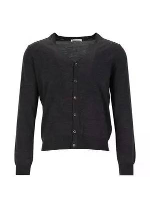 Al Duca D'aosta Fine-knit Button-up Cardigan - Grey