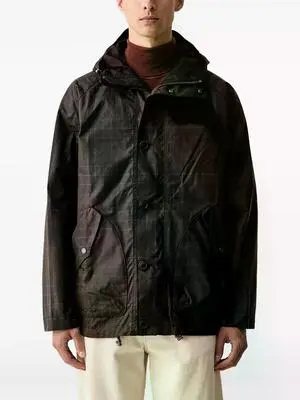 Barbour Check-pattern Hooded Jacket - Brown