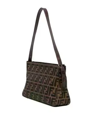 Fendi 20th Century Zucca Canvas Shoulder Bag - Brown