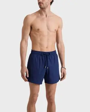 Vilebrequin Stretch Short Swim Trunks Turtles Jacquard Swimwear Monrise