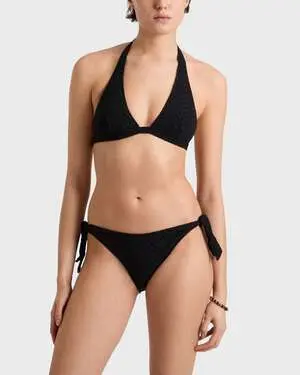 Vilebrequin Bikini Bottom Mini Brief Jacquard Chevron Swimwear Flamme