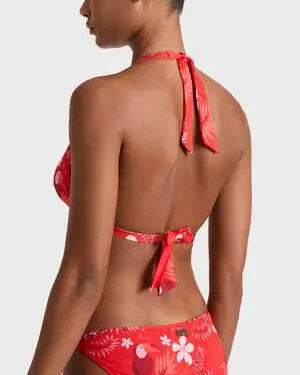 Vilebrequin Halter Bikini Top Papel De Embrulho Swimwear Fleche