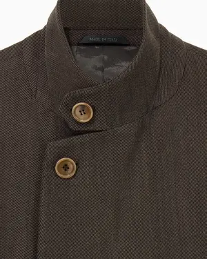 Giorgio Armani Suit One Shot Regular Fit In Diagonal Weave Pure Silk