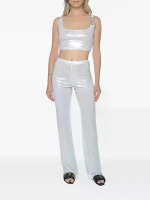 CHIARA FERRAGNI Crystal-embellished Cropped Top