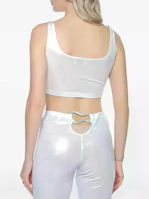 CHIARA FERRAGNI Crystal-embellished Cropped Top
