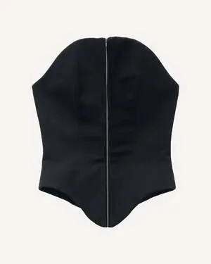 Alexander McQueen Wool Corset With Zip
