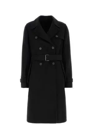 Fendi Wool Blend Coat - Black