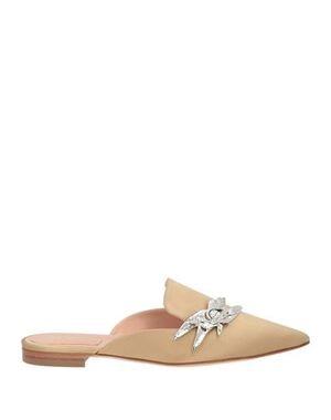 Alberta Ferretti Mules & Clogs Size Textile Fibers - Sand