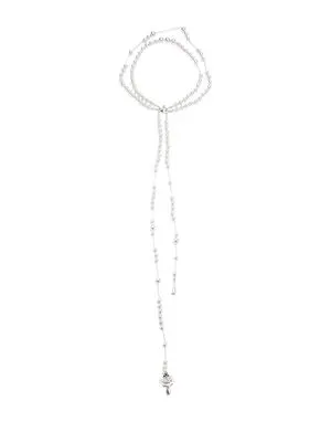 VIVIENNE WESTWOOD Broken Pearl Necklace Necklace Brass