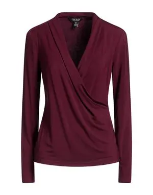 Ralph Lauren Top Burgundy Size Lyocell, Elastane