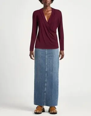 Ralph Lauren Top Burgundy Size Lyocell, Elastane