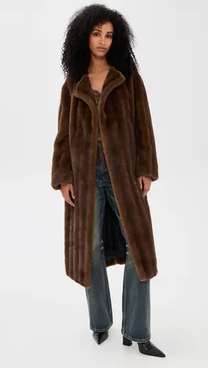 STAND STUDIO Miranda Faux Fur Coat