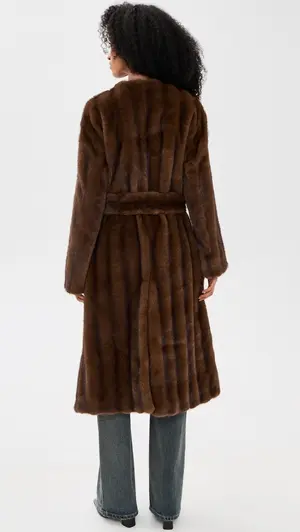 STAND STUDIO Miranda Faux Fur Coat