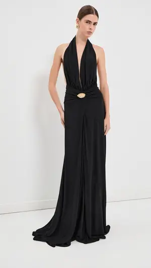 Casablanca Draped Jersey Dress
