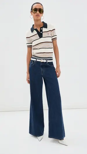 Casablanca Cafe Stripe Top