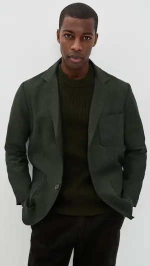 Universal Works Recycled It Tweed 2 Button Blazer