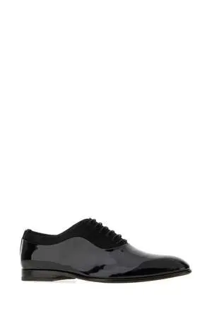 Dolce & Gabbana Leather And Satin Lace-up Shoes